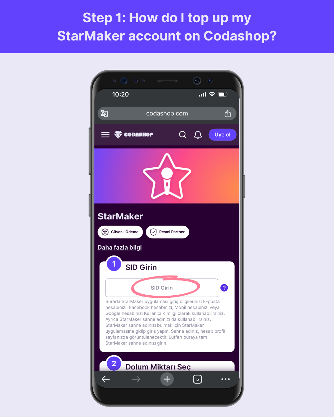 StarMaker Hesabımı Codashop’ta Nasıl Yükleyebilirim? – Codashop Türkiye ...